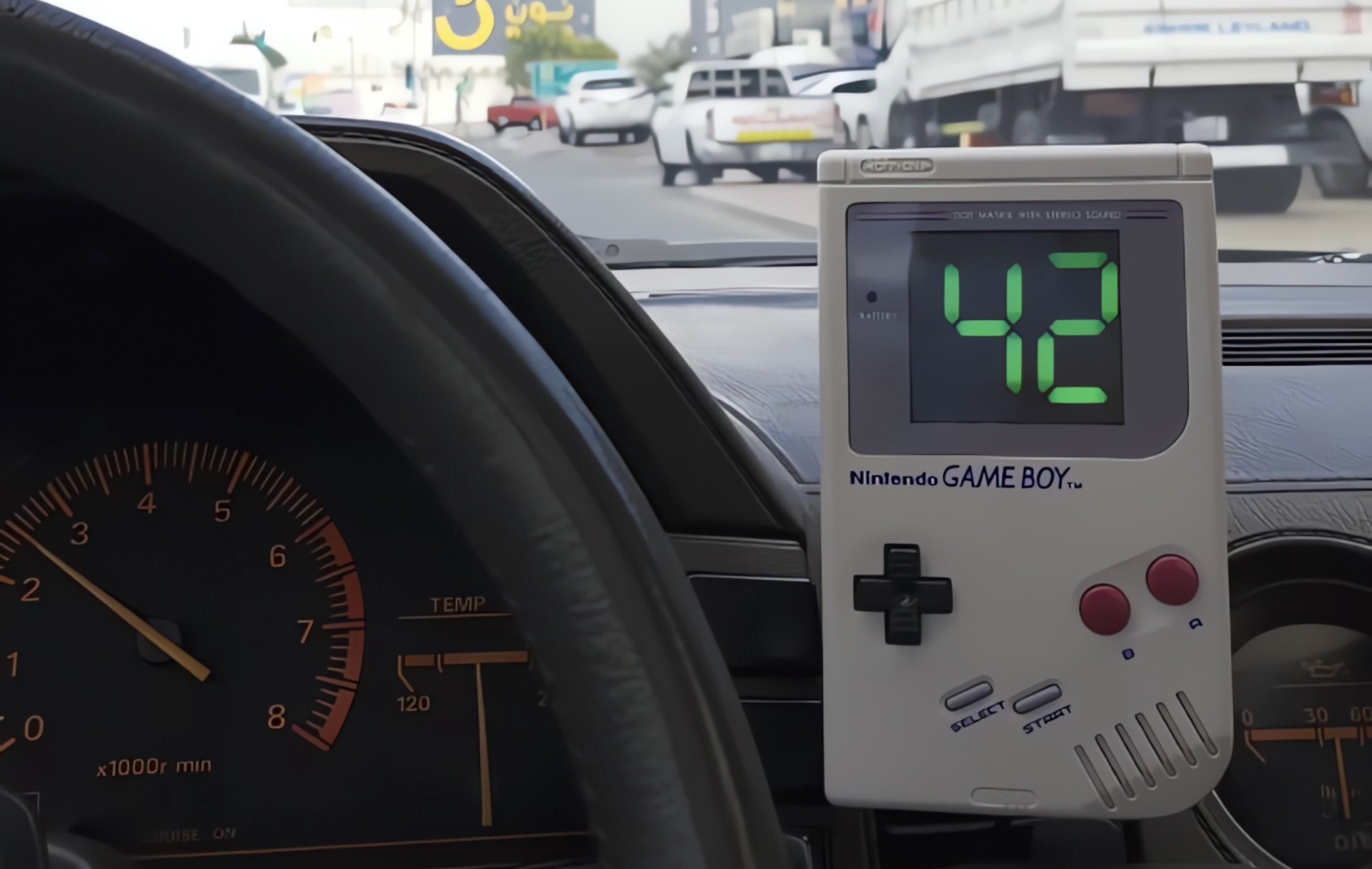 Random: Game Boy Gets Turned Into The Ultimate Car Speedometer | Time ...
