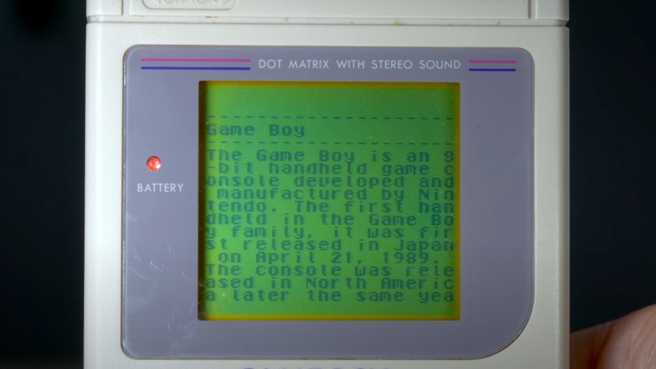 Random: Game Boy WiFi Cartridge Lets You Browse Wikipedia On A Pea-Soup ...
