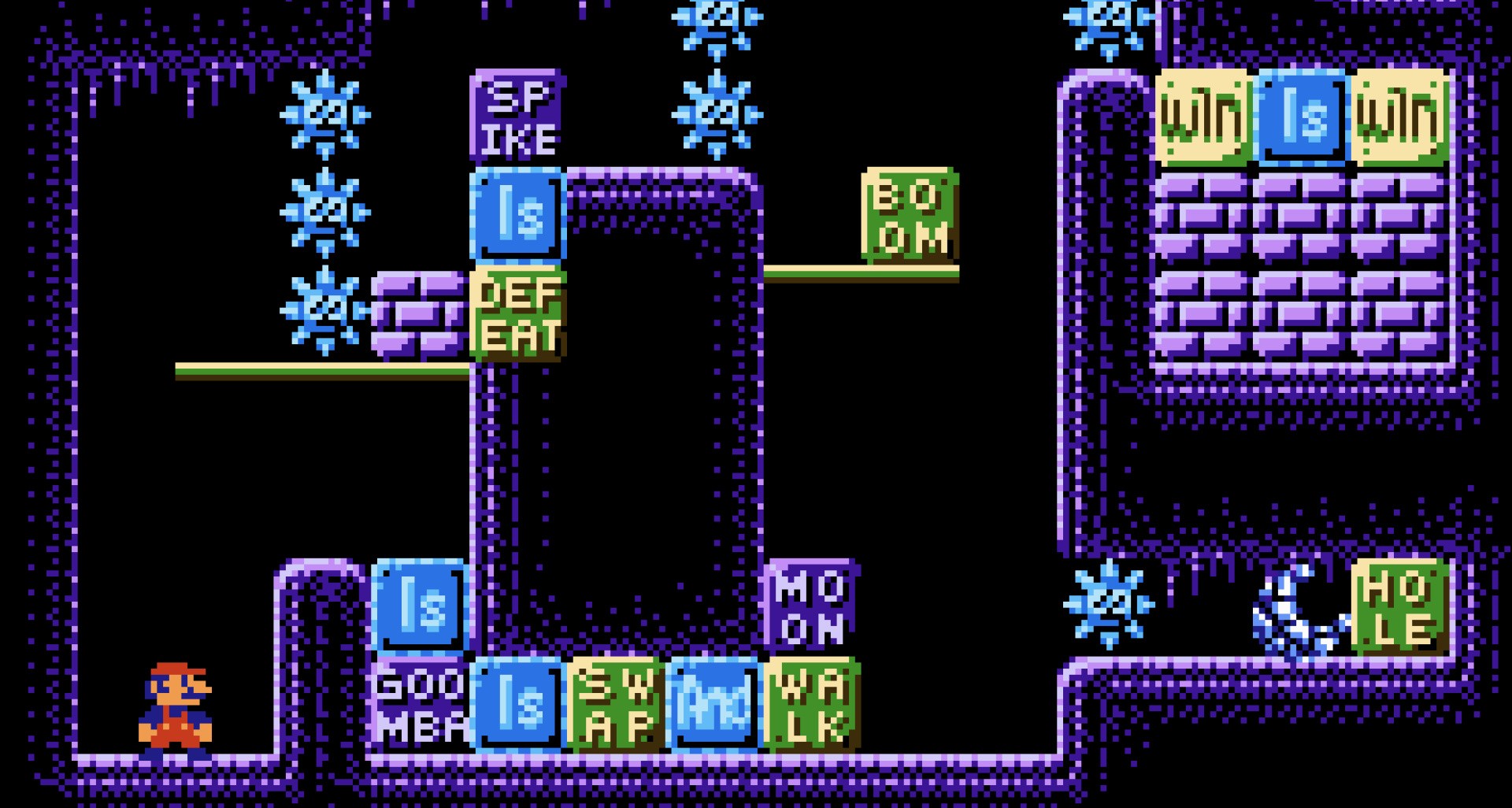 Impressive Super Mario / Celeste ROM Hack To Add Baba Is You Style ...